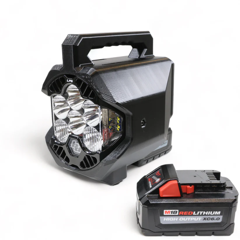 ROVRLAB TORCH FLASHLIGHT LP6/MILWAUKEE M18-Plug & Play-no voltage cuto ...